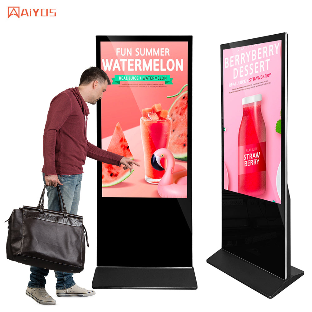 49 Inch Floor Stand Digital Signage And Displays Android WIFI IPS Touc ...